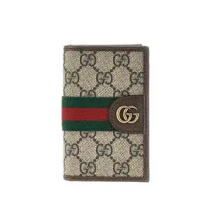 Gucci Gg Supreme Ophidia Card Holder - Cream