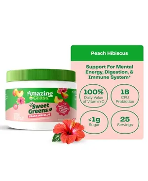 AMAZING GRASS Sweet Greens Superfood Powder - No Color