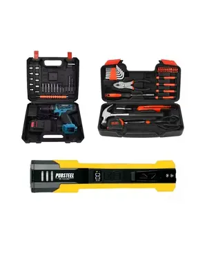 PURSONIC All-in-one Home Project Powerhouse: 21v Cordless Drill - Black