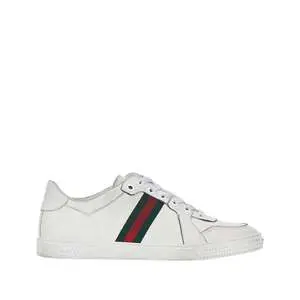 Gucci Stretch Leather Sneakers - White