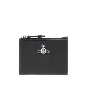VIVIENNE WESTWOOD Orb Logo Bi-fold Cardholder - Black