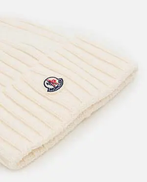 Moncler Beanie Logo Hat - Multicolor