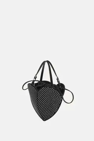 ROTATE BY BIRGER CHRISTENSEN Rhinestone Heart Bag
