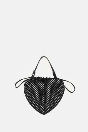 ROTATE BY BIRGER CHRISTENSEN Rhinestone Heart Bag - Multicolor