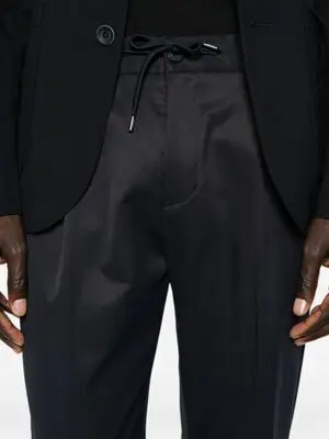 Herno Satin Finish Drawstring Trousers - Multicolor