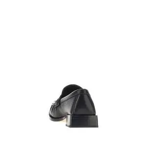ROGER VIVIER Belle Vivier" Leather Loafers With Crystal Buckle - Black