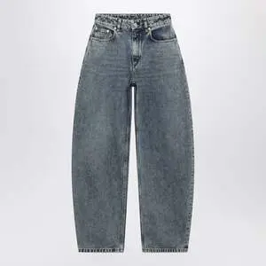 Alaïa Rounded Denim Jeans - Blue