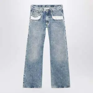 MAISON MARGIELA Light Washed Denim Jeans With Contrast Pocket Inserts