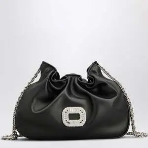 ROGER VIVIER Pilgrim Micro Bag In Leather - Black