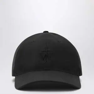 JW Anderson Waxed Cotton Baseball Cap - Black