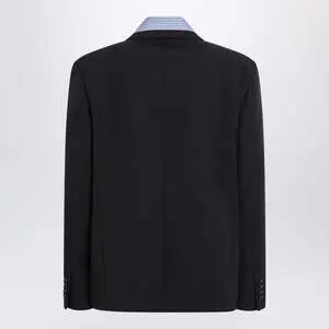 Balenciaga Dark Hybrid Overshirt In Wool Twill