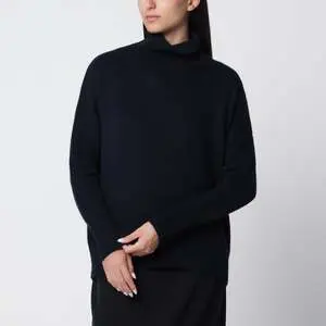 LISA YANG Heidi Turtleneck Sweater In Navy Cashmere - Blue