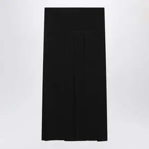 Alaïa Pleated Midi Skirt - Black