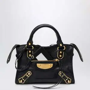 Balenciaga Le City Uptown Mini Bag In Soft Leather - Black