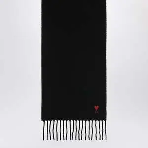 AMI Paris De Coeur Wool Scarf