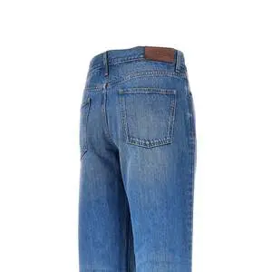 Gucci Cotton Denim Jeans With Délavé Effect
