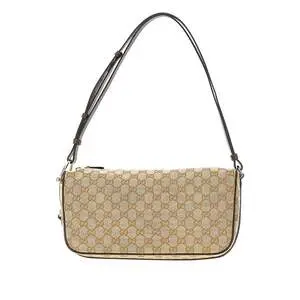 Gucci Medium Half Horsebit Shoulder Bag - Cream