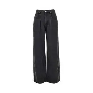 Isabel Marant Étoile Wide-leg Denim Pants - Black