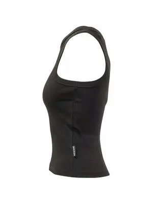 Palm Angels Logo Ribbed Tank Top