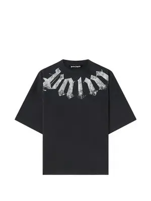 Palm Angels Big Neck Logo T-shirt - Grey