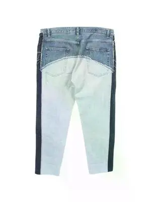 Dolce & Gabbana 2000s Panelled Raw-edge Jeans - Blue