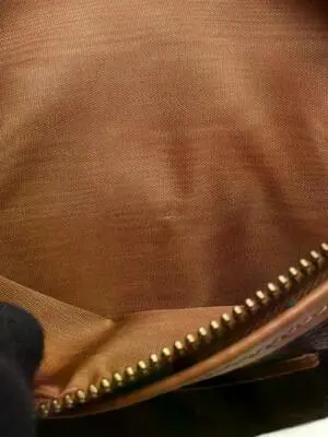 Celine 2010s Macadam-pattern Shoulder Bag