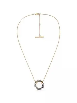 POCHE PARIS Flow Crystal Pendant Necklace