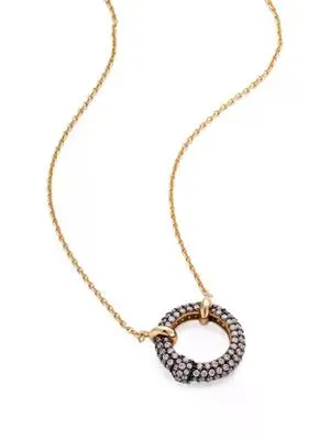 POCHE PARIS Flow Crystal Pendant Necklace