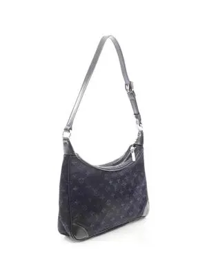 LOUIS VUITTON Monogram Little Boulogne Handbag - Black