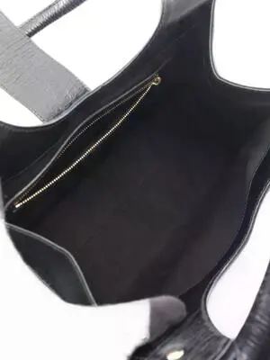 Gucci 2010s Sherry Line Gg Canvas Handbag - Black