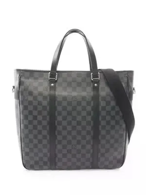 LOUIS VUITTON Tadao Damier Graphite Tote Bag - Grey