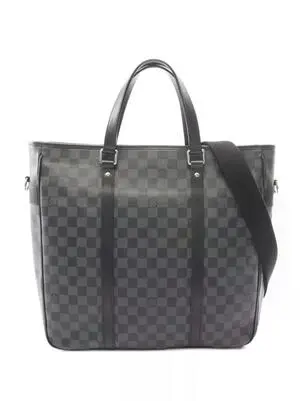 LOUIS VUITTON Tadao Damier Graphite Tote Bag - Grey
