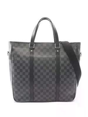 LOUIS VUITTON Tadao Damier Graphite Tote Bag - Grey