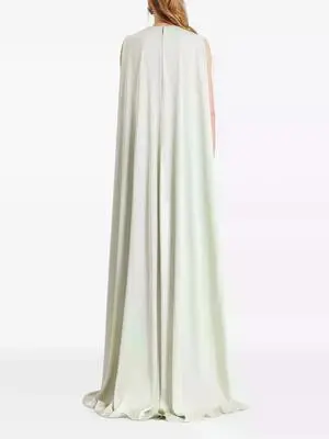 GEMY MAALOUF Cape-back Draped Maxi Dress