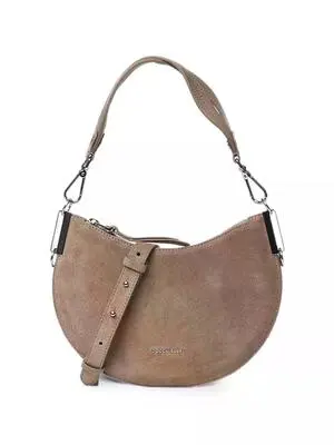COCCINELLE Small Suede Crescent Tote Bag