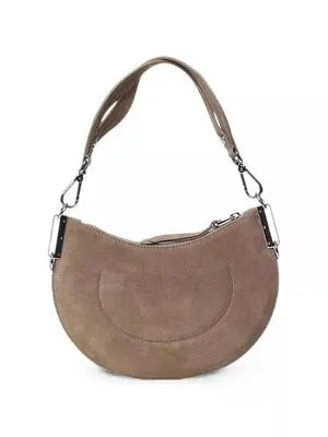COCCINELLE Small Suede Crescent Tote Bag