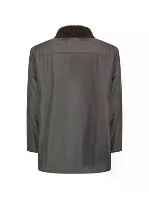 MAISON MARGIELA Technical Fabric Jacket With Shearling Collar