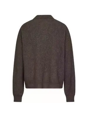 UMA WANG Ribbed-knit V-neck Sweater