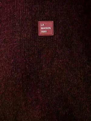 American Vintage Logo Patch Ribbed Trim Sweater