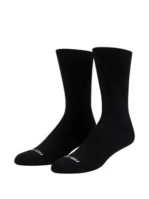 PURPLE BRAND Crew Socks With Logo Intarsia