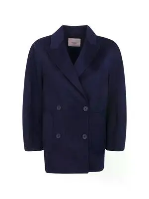 TWINSET Double-breasted Coat - Blue