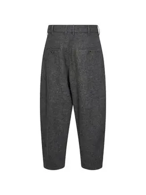 UMA WANG Belt-loop Pleated Trousers - Grey