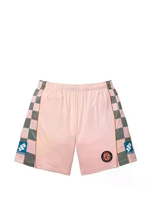 Supreme Checkerboard-panel Shorts - Pink