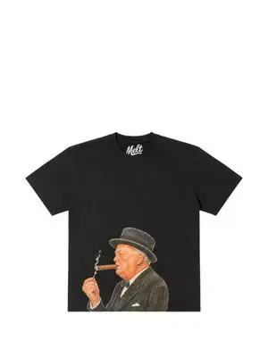 MELT Graphic-print T-shirt - Black