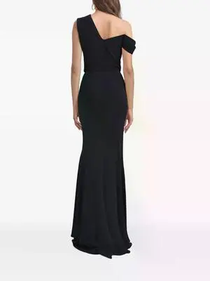 GEMY MAALOUF One-shoulder Draped Crepe Gown