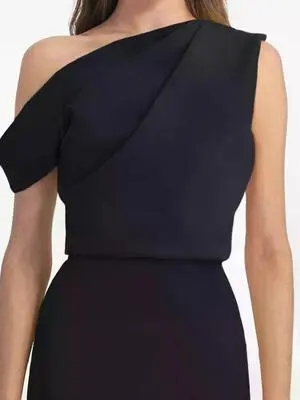 GEMY MAALOUF One-shoulder Draped Crepe Gown