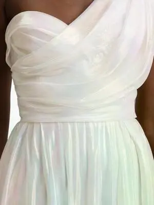 GEMY MAALOUF One-shoulder Draped Gown