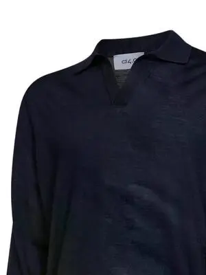 D4.0 V-neck Long-sleeve Polo Shirt
