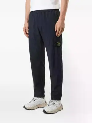 Stone Island Compass-motif Track Pants - Blue