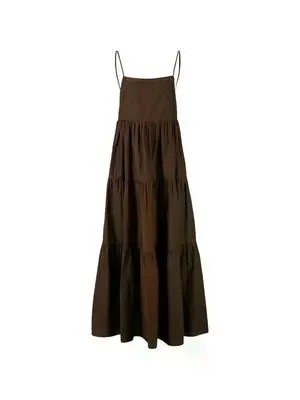 Matteau Tiered Maxi Dress - Brown